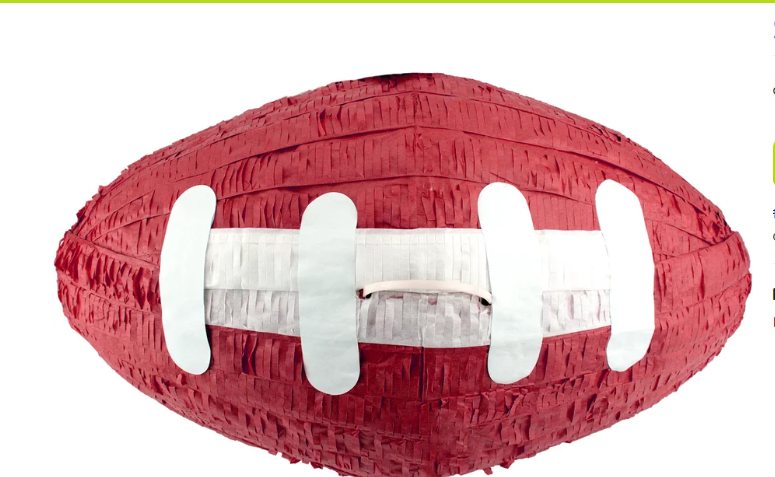 Red Football Pinata