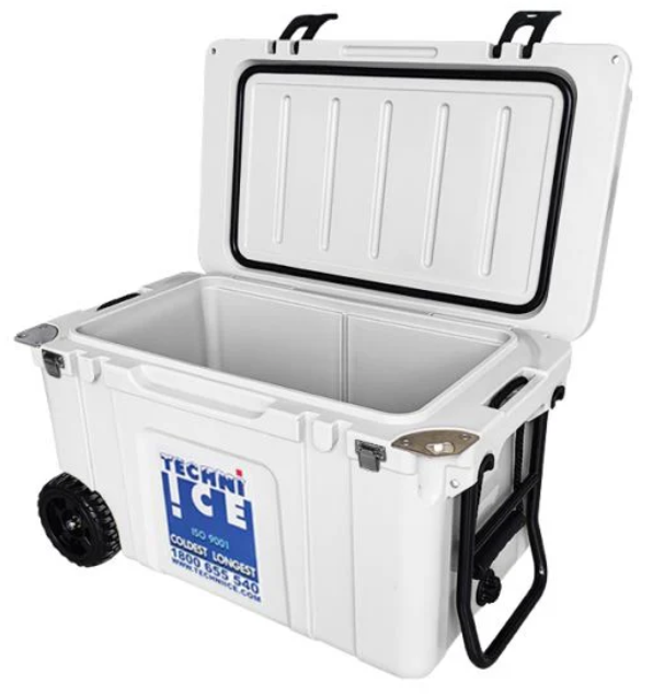Techni Ice Signature Hardcore Premium Ice Box 55L White with Wheels