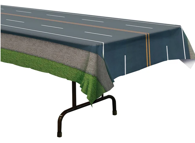 Highway Road Plastic Tablecloth
